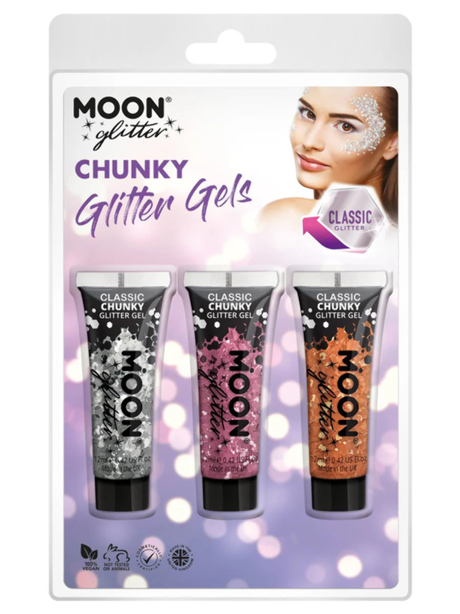 Moon Glitter Classic "Chunky" Glitter gele – Sp/f Skemtið
